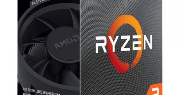 AMD Ryzen 3 4100 CPU with Wraith Stealth Cooler, AM4, 3.8GHz (4.0 Turbo ...