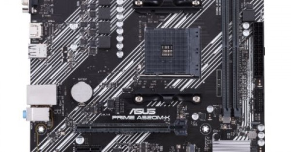 Asus PRIME A520M-K, AMD A520, AM4, Micro ATX, 2 DDR4, VGA, HDMI, M.2