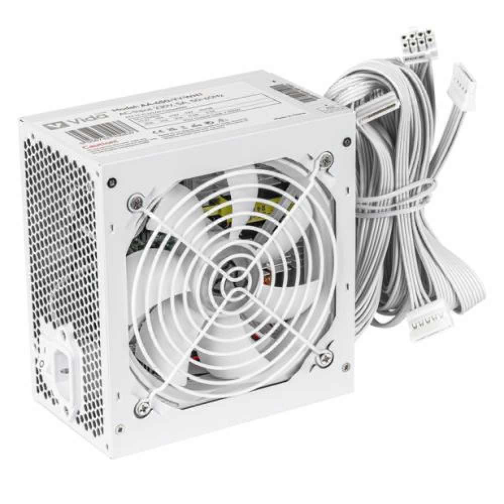 Vida Lite 650W ATX PSU, Fluid Dynamic Ultra-Quiet Fan, PCIe, Flat White ...